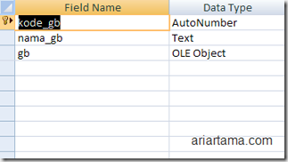 Insert, Update, Delete, View Gambar dg Ms.Access | Catatan Programmer ...